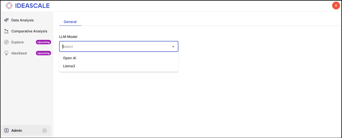 IdeaScale AI Admin Settings & Security